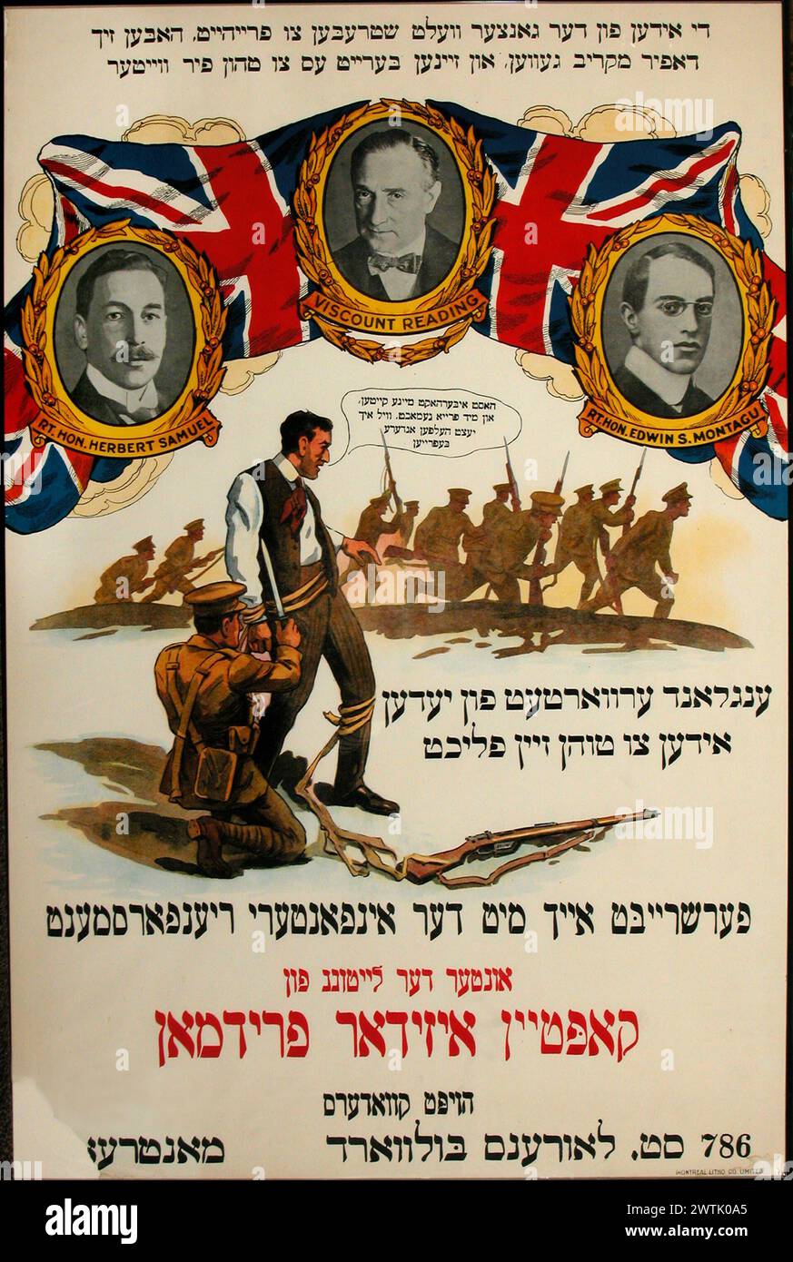 Propaganda poster - The Jews the World Over Love Liberty Stock Photo ...