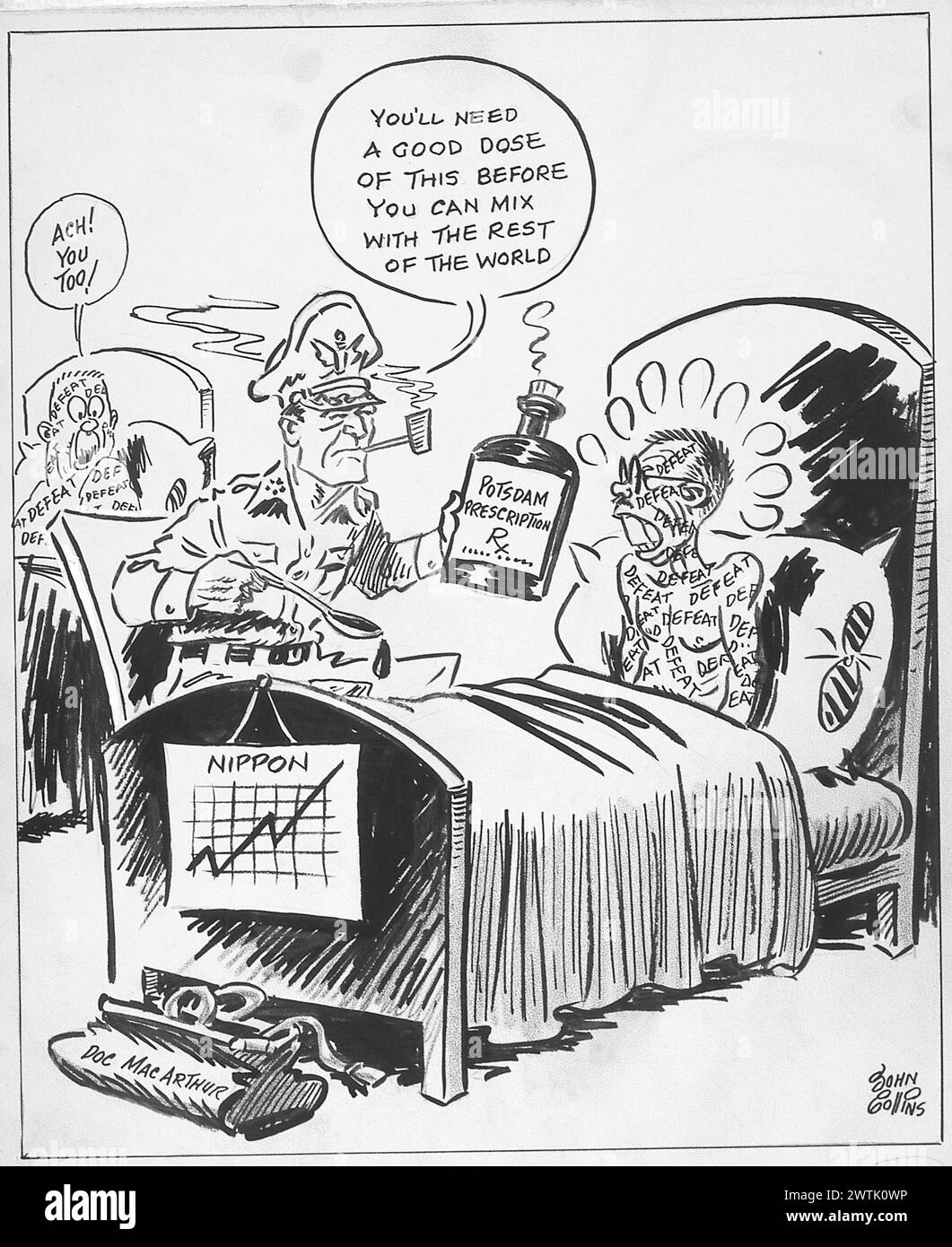 Cartoon - German Measles. John Collins (1917-2007 Stock Photo - Alamy