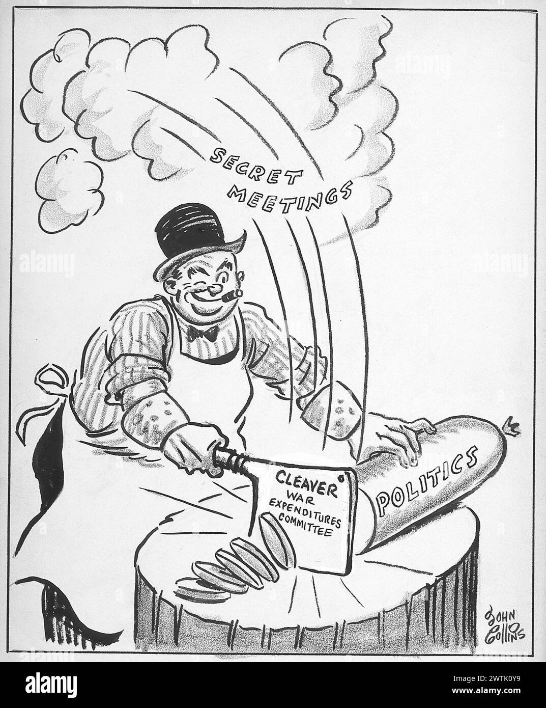 Cartoon - No Matter How You Slice It. John Collins (1917-2007 Stock ...