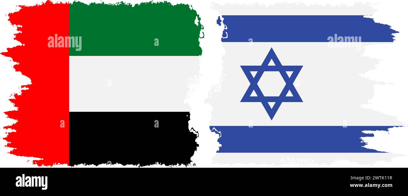 Uae israel flags Stock Vector Images - Alamy