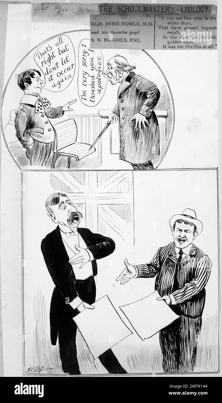Cartoon - The Schoolmaster's Apology Rostap (1866-1949 Stock Photo - Alamy