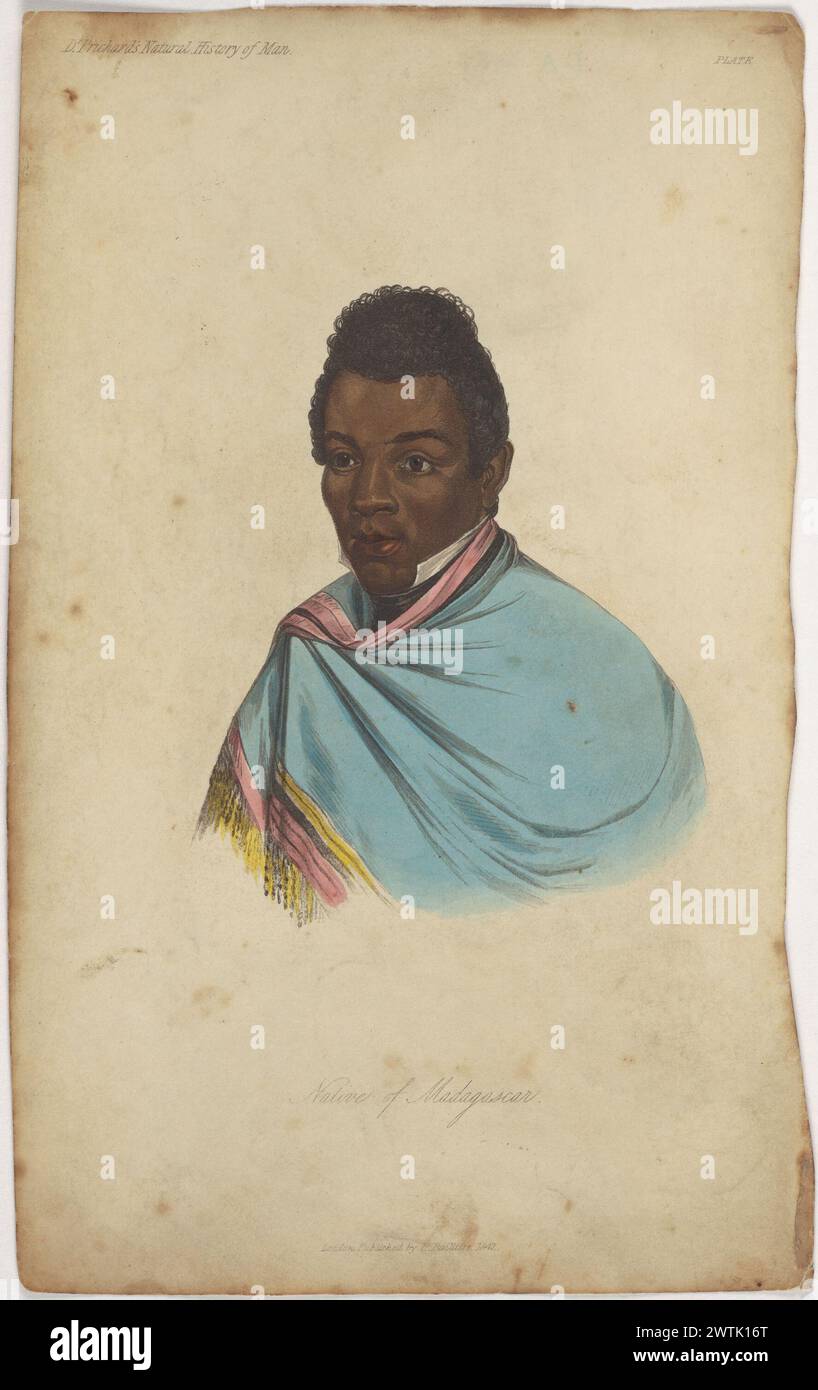 Native of Madagascar. From: The Natural History of Man by James Cowles ...