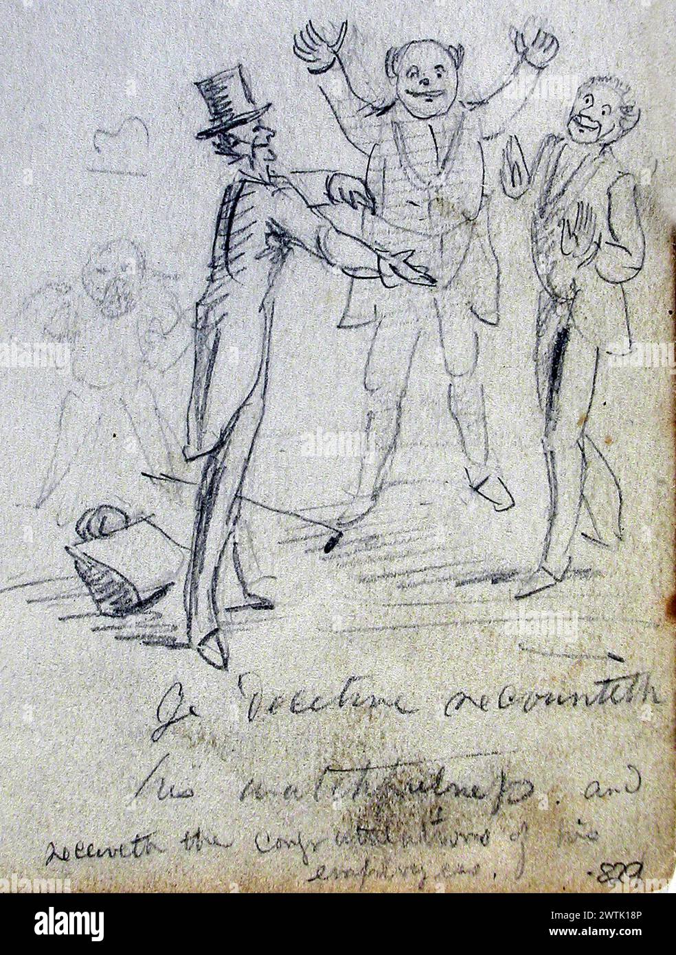 Sketch - Ye History of John Dougall. His Trip to Boston. Ye Detective ...