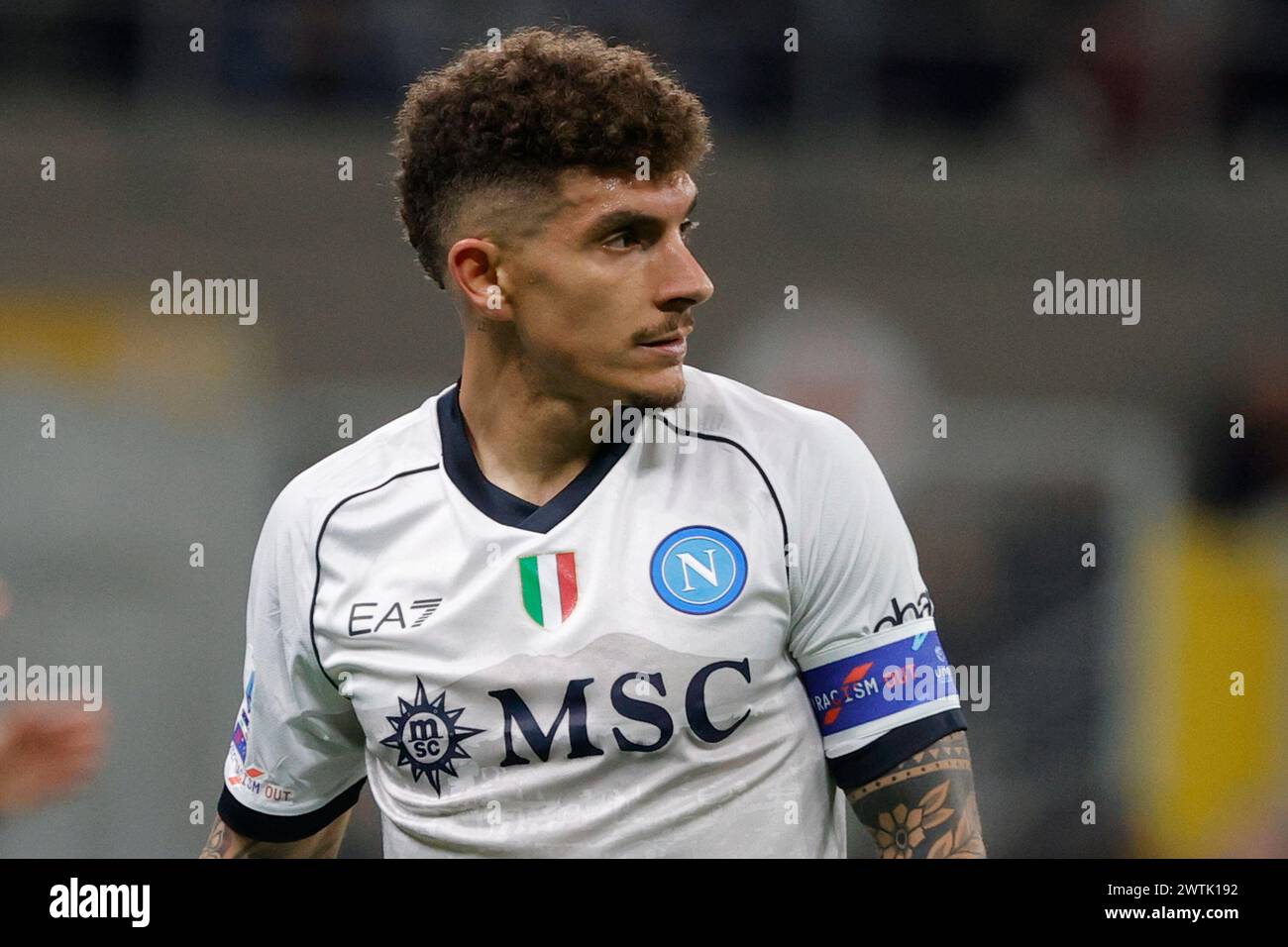 Giovanni Di Lorenzo of Napoli looks on during Serie A soccer match ...