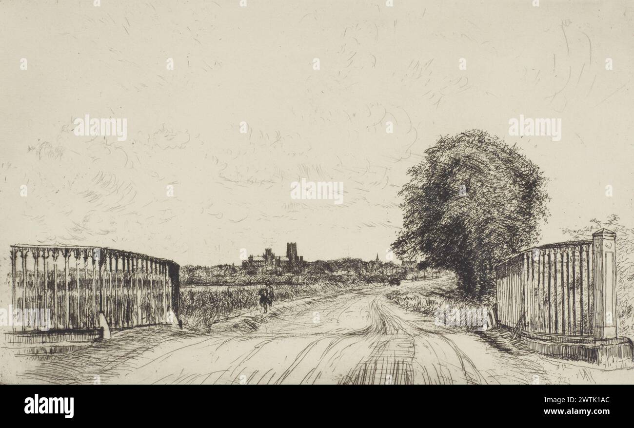 Towards Ely prints, etchings, works on paper Stock Photo - Alamy