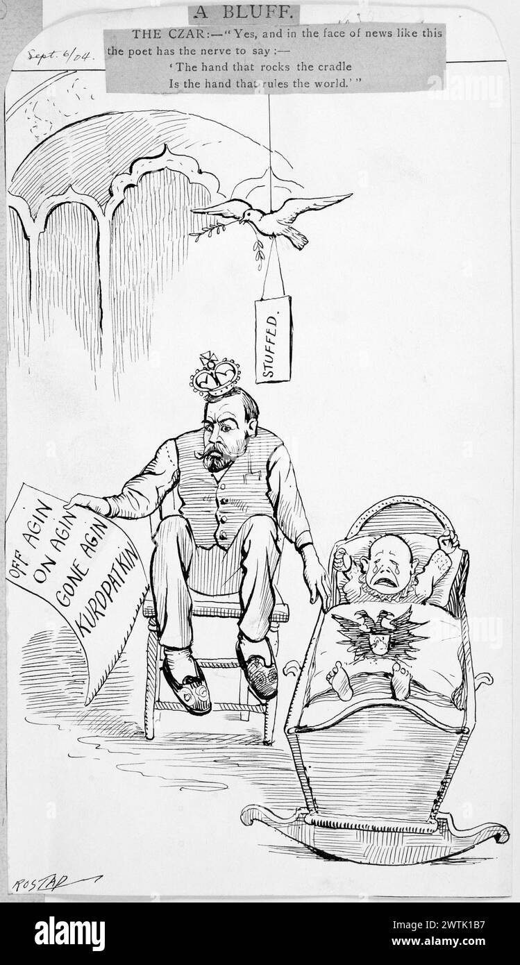 Cartoon - A Bluff Rostap (1866-1949 Stock Photo - Alamy