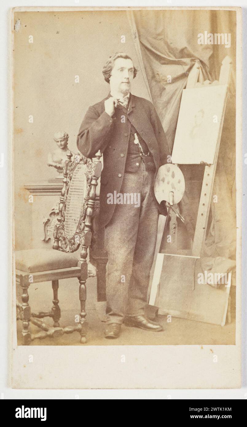 Walter Burton cartes-de-visite, black-and-white prints Stock Photo - Alamy