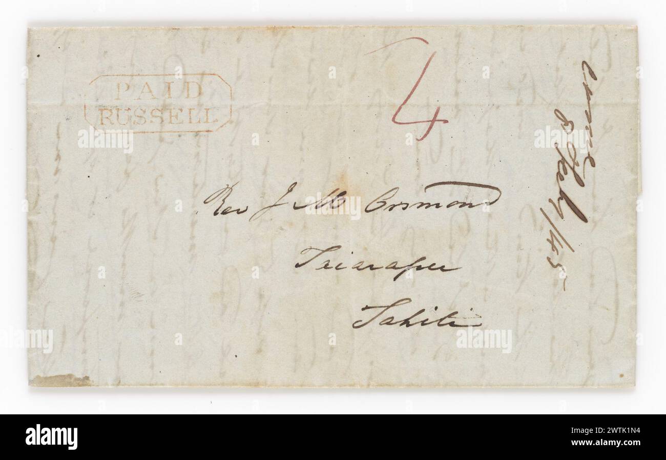 Entire pre-stamp letter Visual and Verbal Communication, letters Stock ...