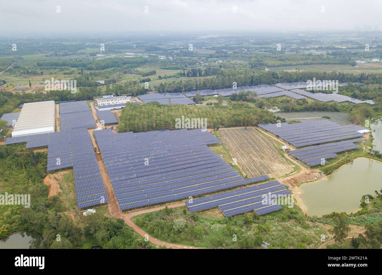 Boao. 9th Mar, 2024. An aerial drone photo taken on March 9, 2024 shows ...