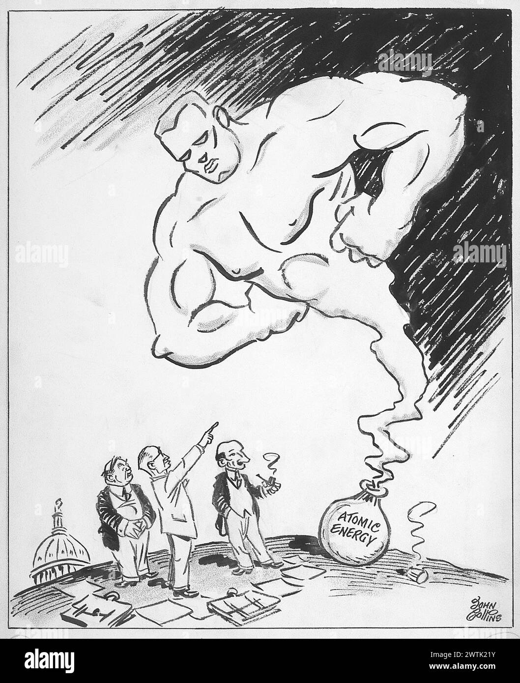 Cartoon genie Black and White Stock Photos & Images - Alamy