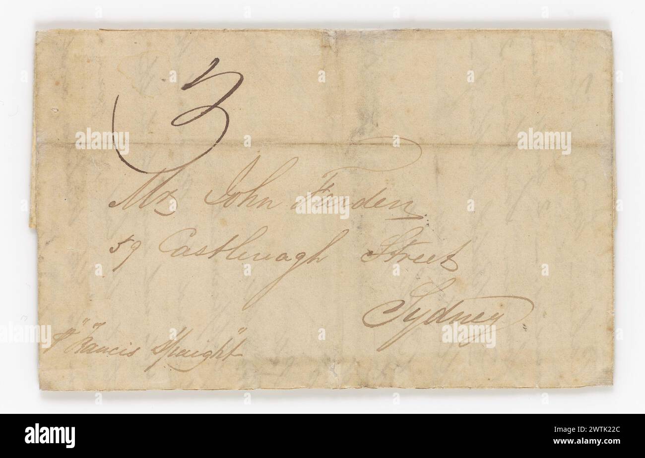 Entire pre-stamp letter Visual and Verbal Communication, letters Stock ...