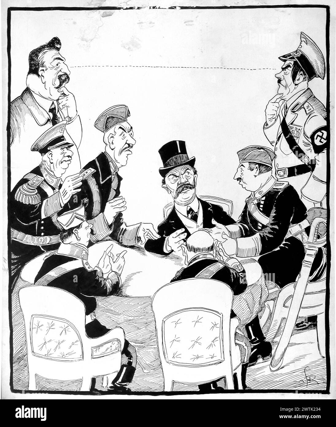 Cartoon - In the Balkans Arthur George Racey (1870-1941 Stock Photo - Alamy