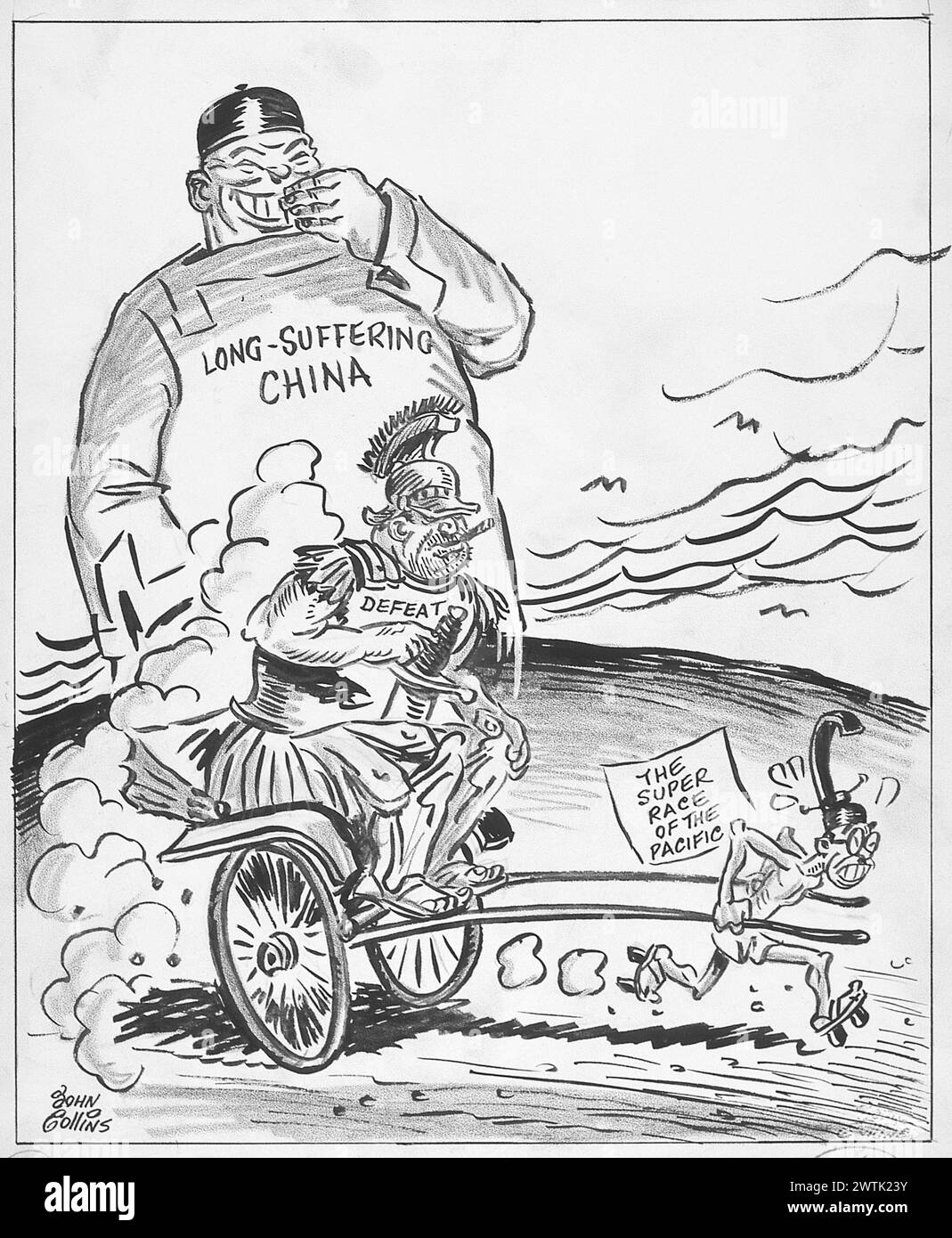 He who laughs last Black and White Stock Photos & Images - Alamy