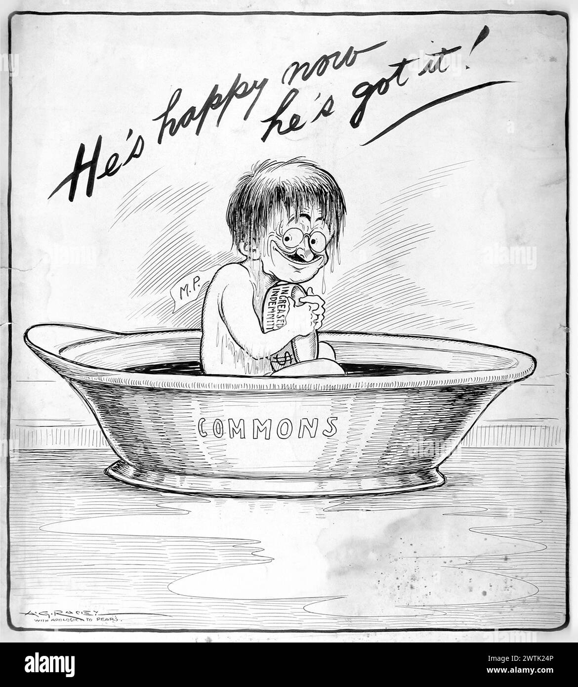 Cartoon - Salary Increase Arthur George Racey (1870-1941 Stock Photo ...