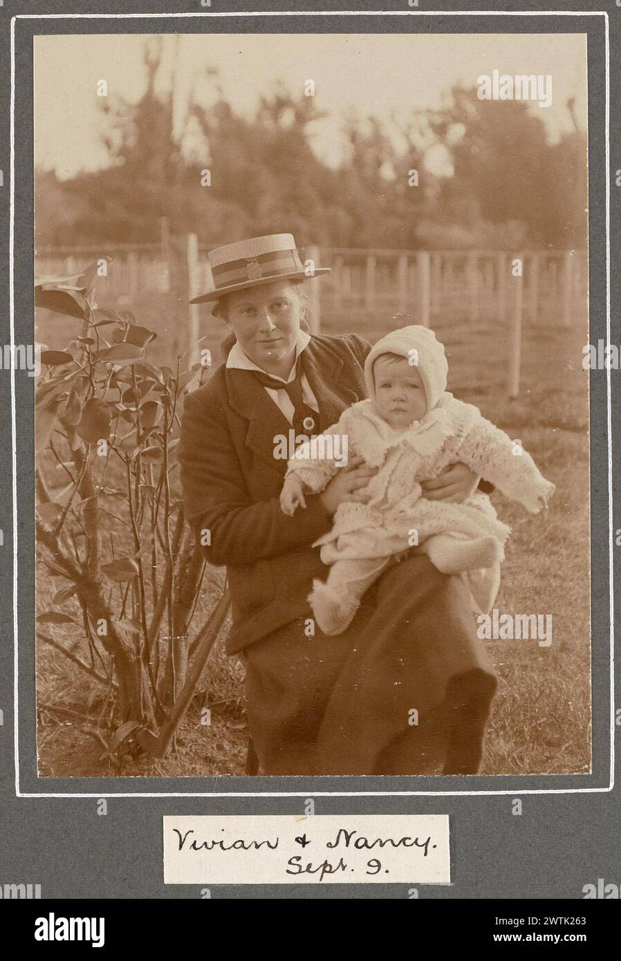 Vivian and Nancy. September 9, 1917. From the album: Family photographs ...