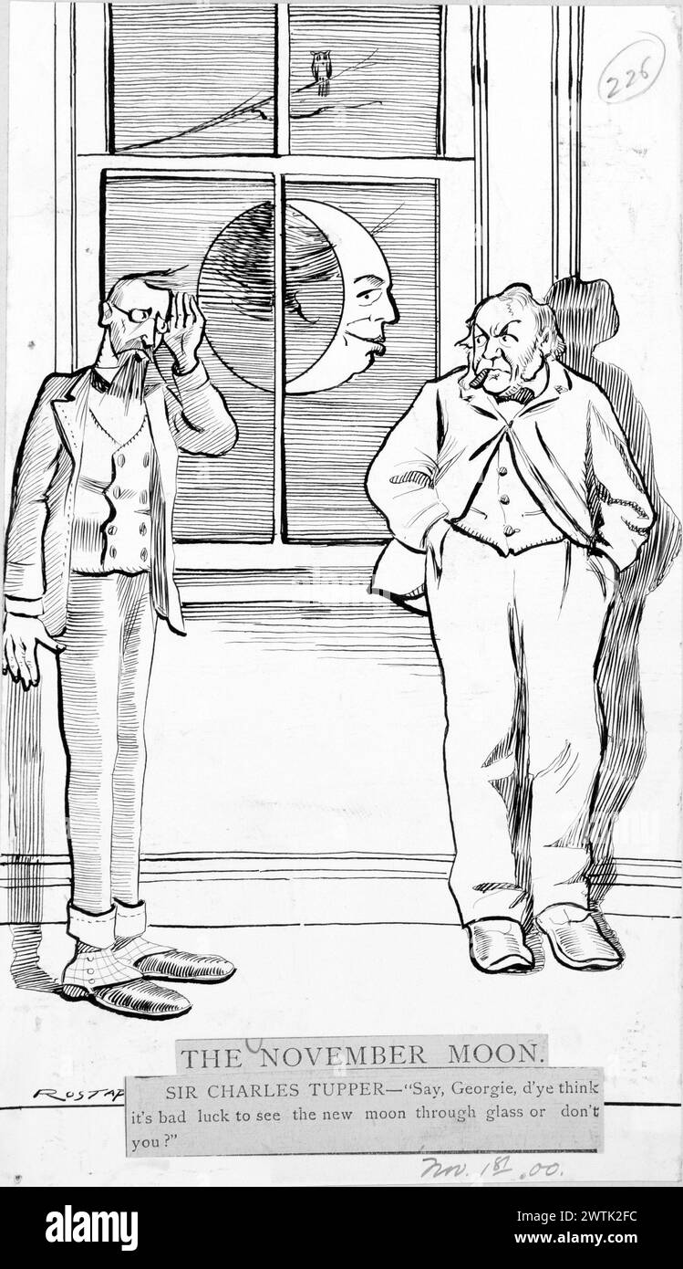 Cartoon - The November Moon Rostap (1866-1949 Stock Photo - Alamy