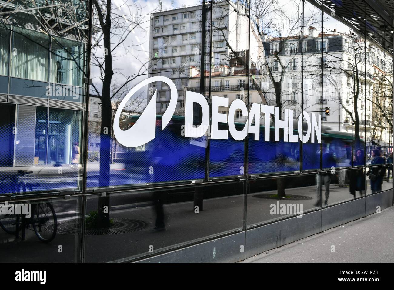 Paris, France. 18th Mar, 2024. This photograph shows the new logo of ...