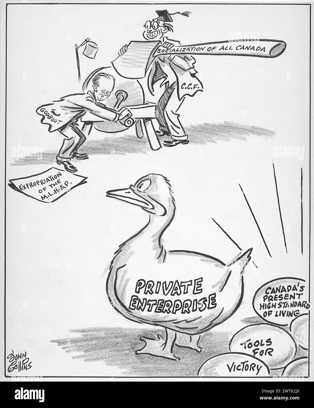 Goose that laid the golden eggs Black and White Stock Photos & Images ...