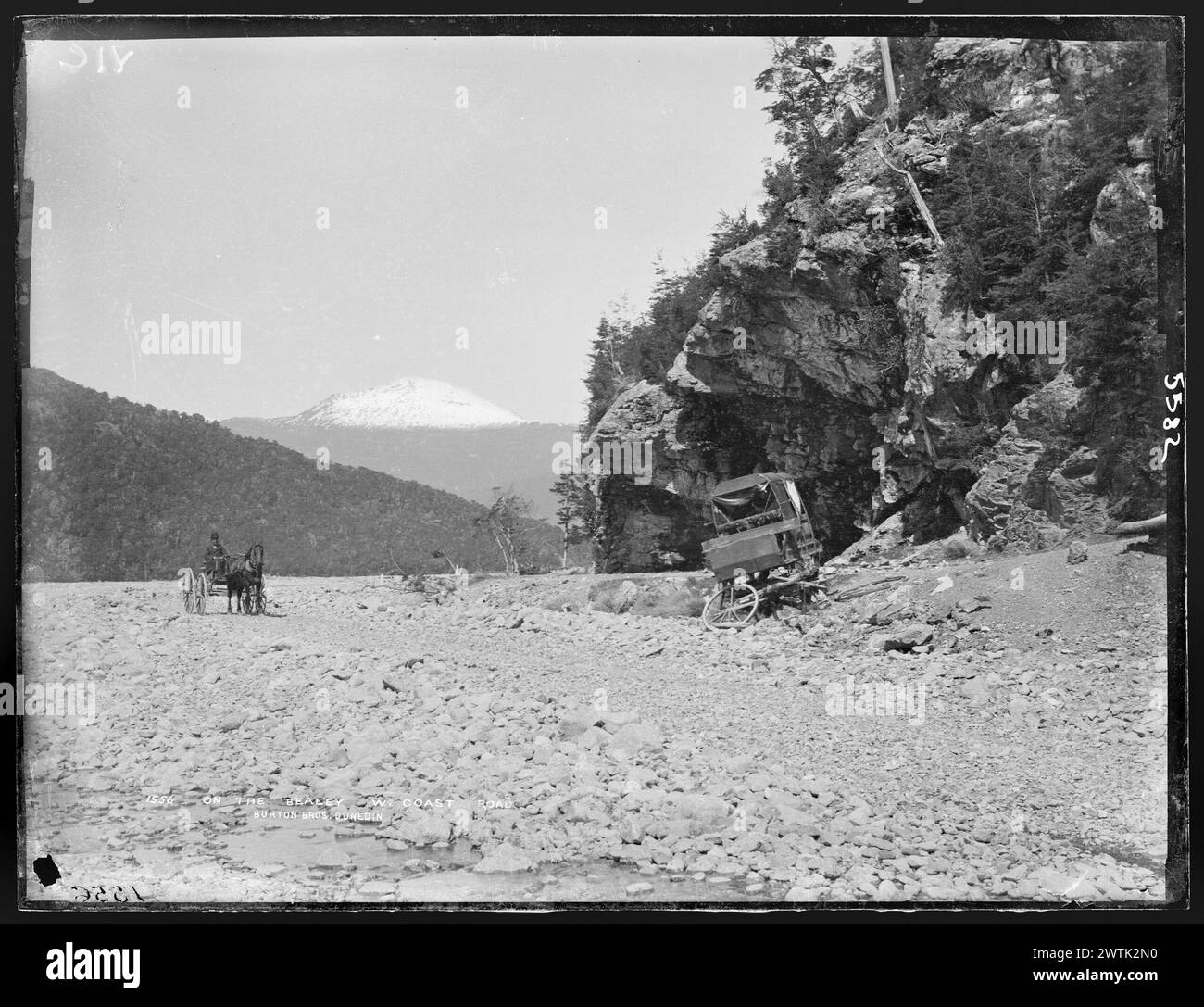 On the Bealey, West Coast Road gelatin dry plate negatives, black-and ...