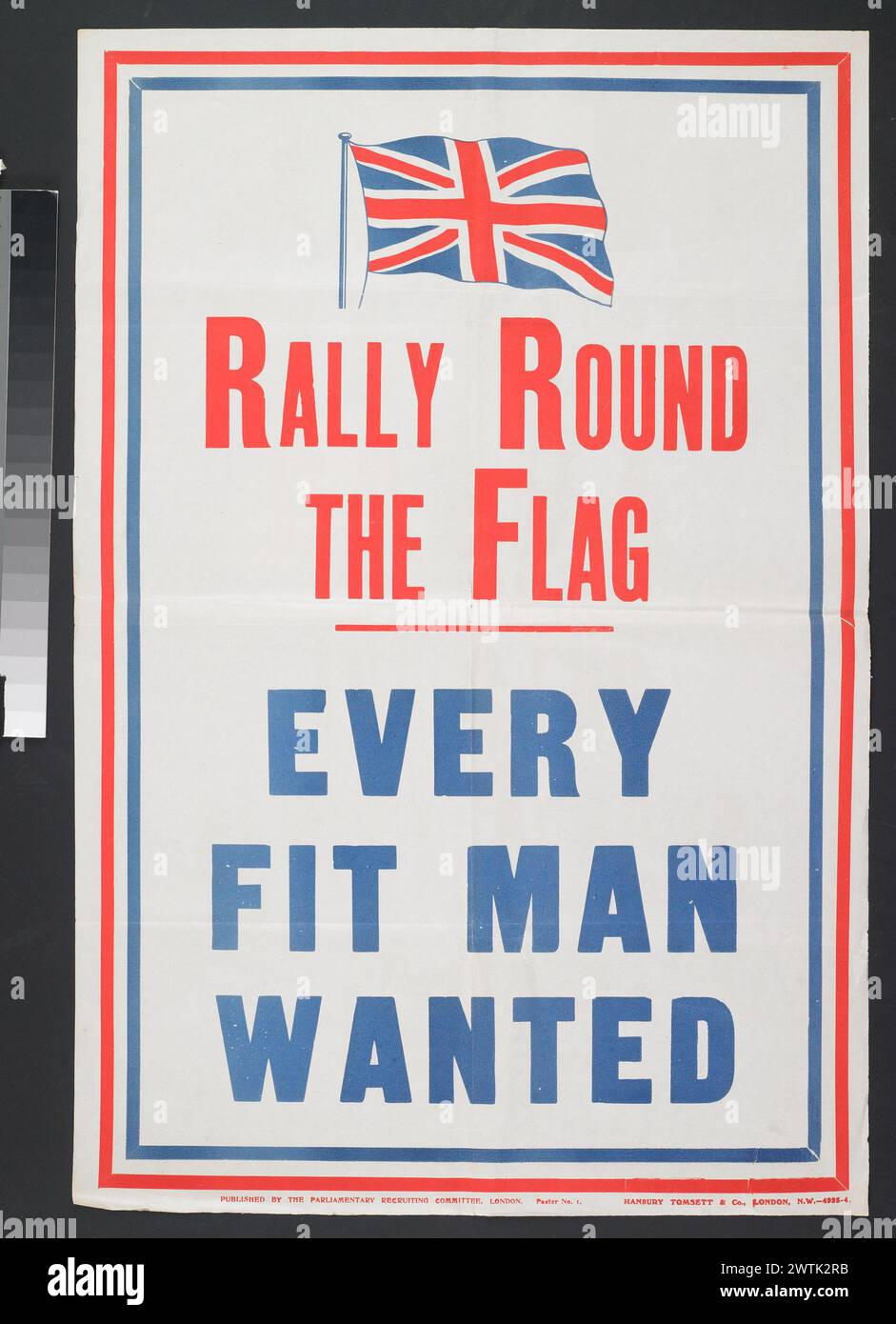Poster, 'Rally Round The Flag' political posters Stock Photo - Alamy