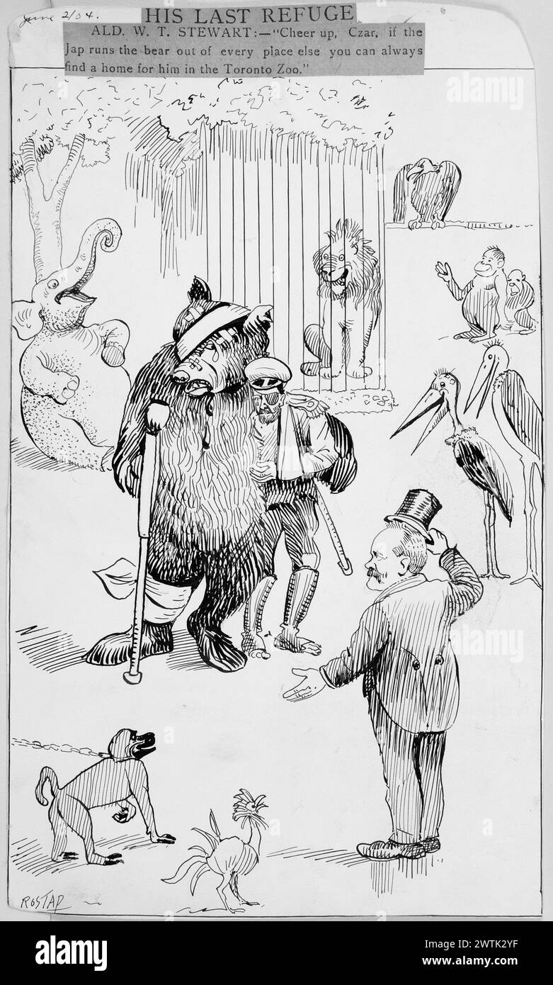 Cartoon - The Last Refuge Rostap (1866-1949 Stock Photo - Alamy