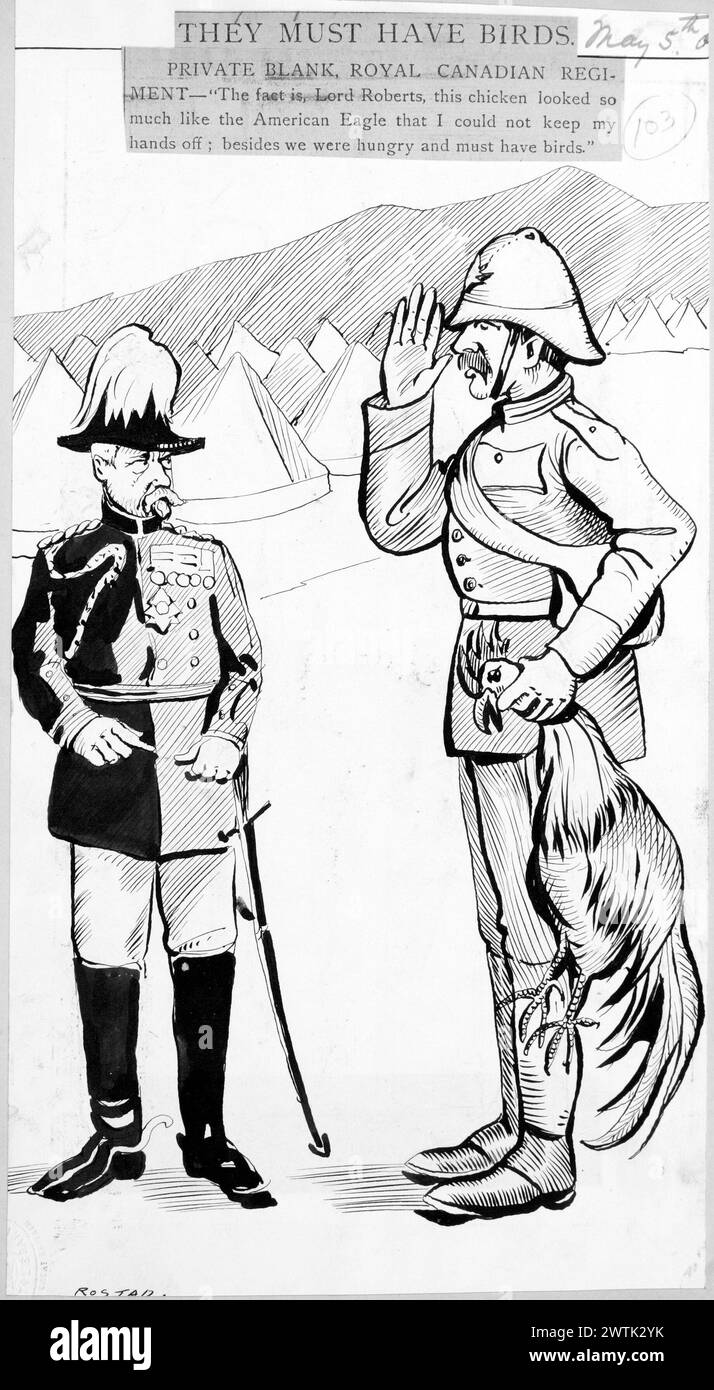 Cartoon - They Must Have Birds Rostap (1866-1949 Stock Photo - Alamy
