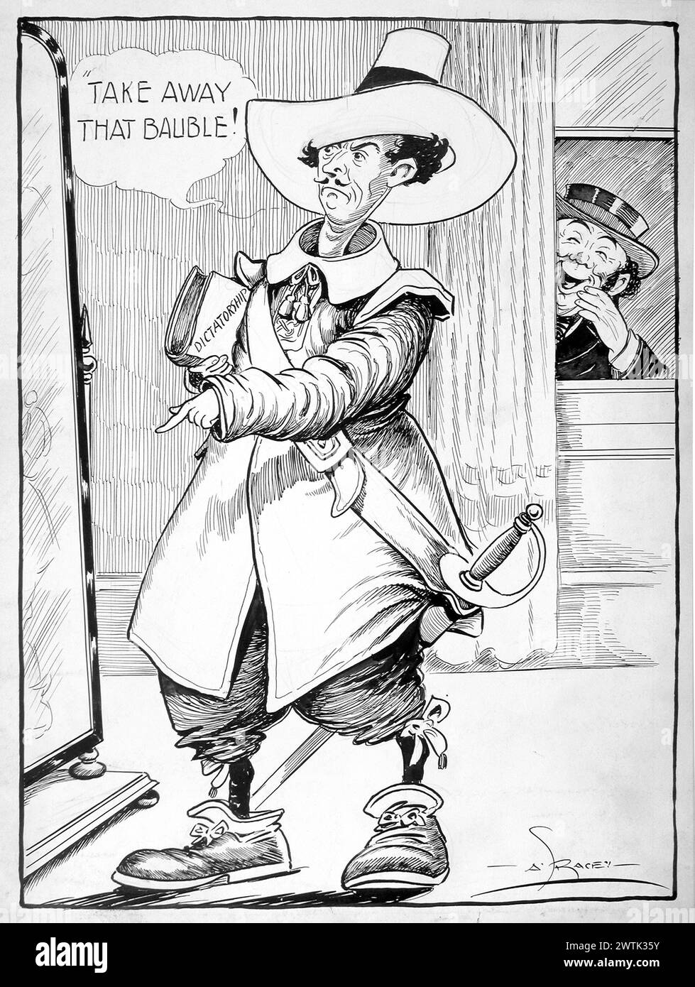 Cartoon - The Would Be Dictator Arthur George Racey (1870-1941 Stock ...