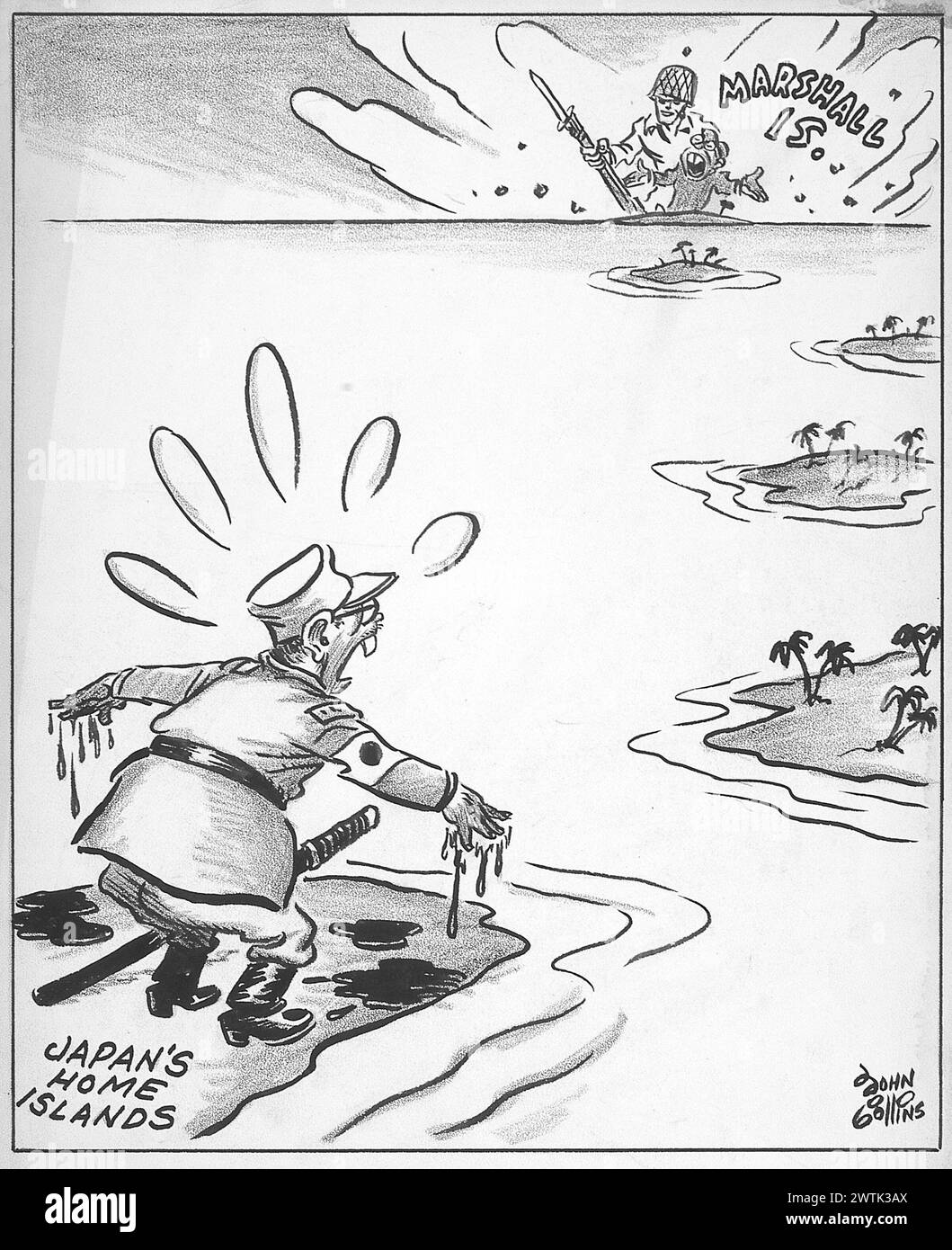 Editorial cartoon 1945 hi-res stock photography and images - Alamy