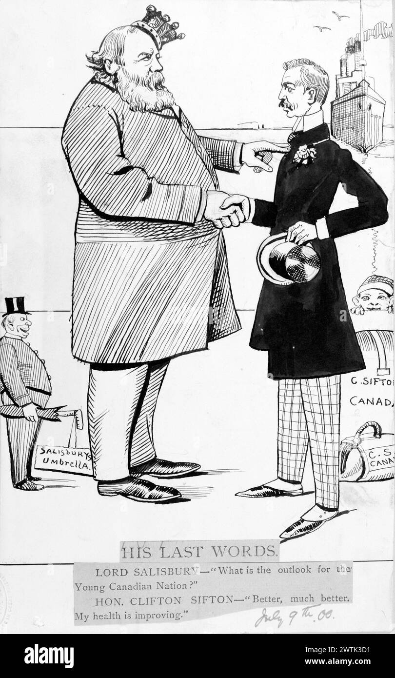 Cartoon - His Last Words Rostap (1866-1949 Stock Photo - Alamy