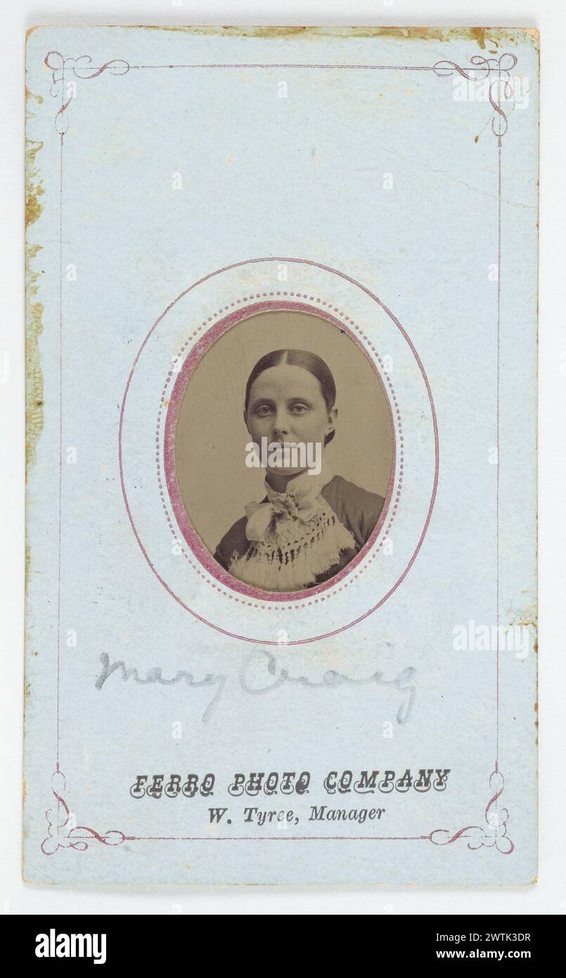Mary Craig tintypes, cartes-de-visite, black-and-white photographs ...
