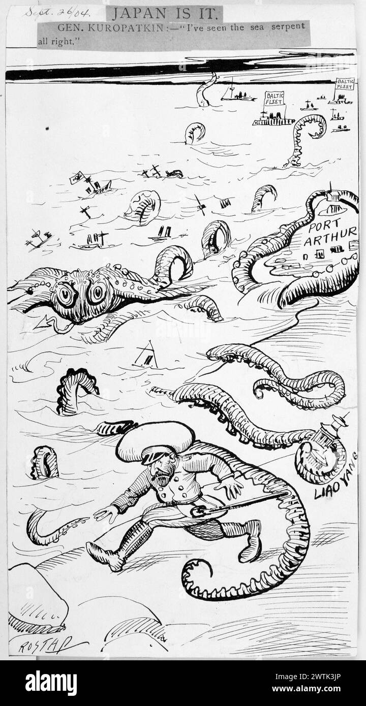 Cartoon - Japan Is It Rostap (1866-1949 Stock Photo - Alamy