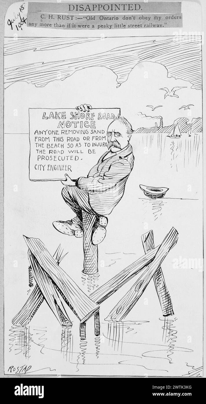 Cartoon - Disappointed Rostap (1866-1949 Stock Photo - Alamy