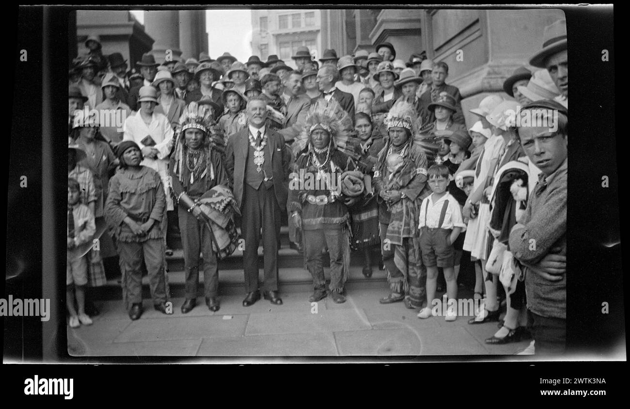 [Visit of American Red Indians] gelatin silver negatives, black-and ...