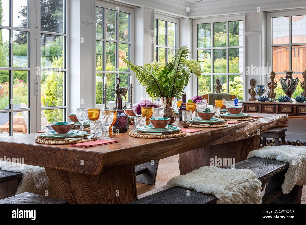 Conservatory bench seating store