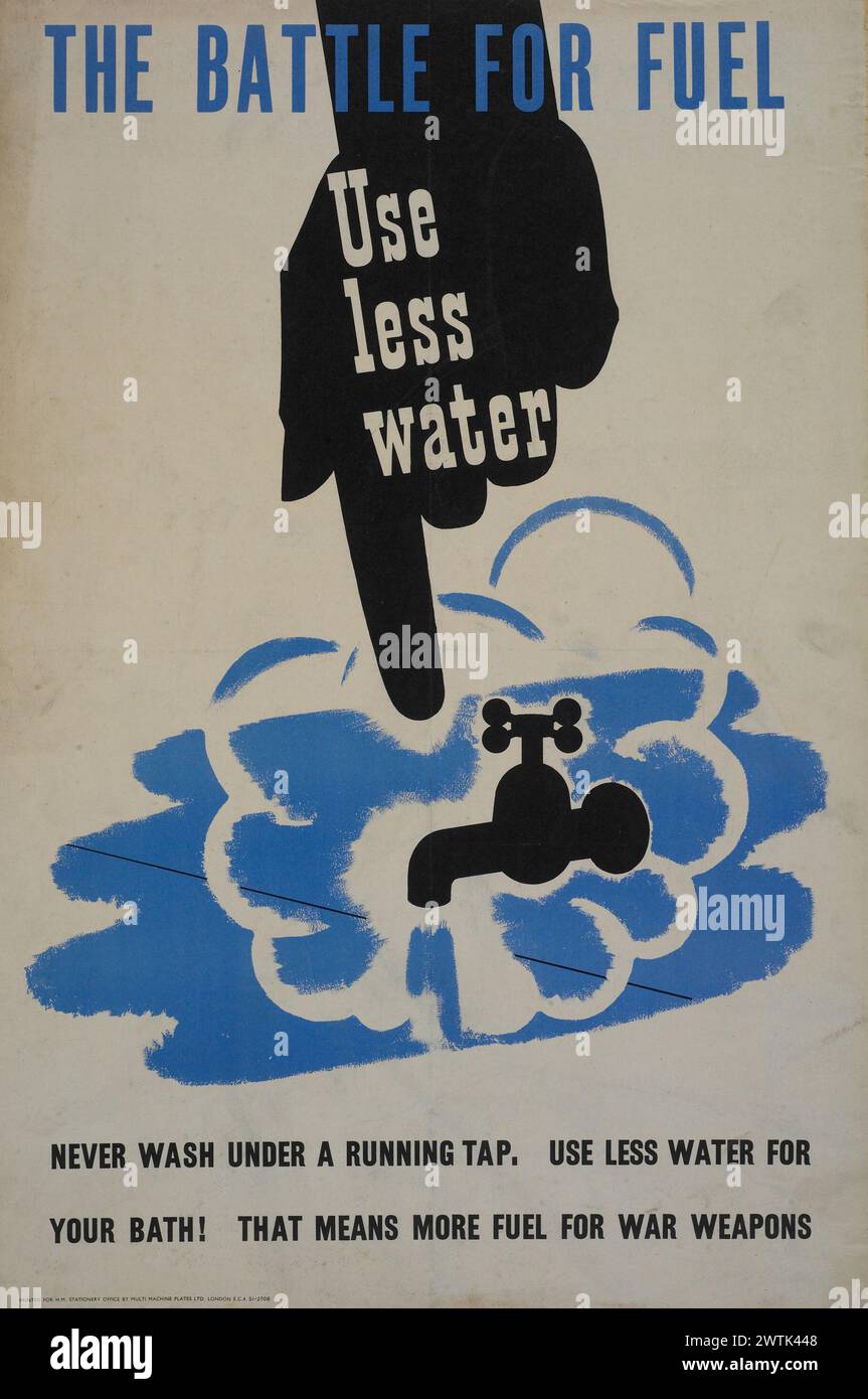 Poster, 'The Battle For Fuel' political posters Stock Photo - Alamy