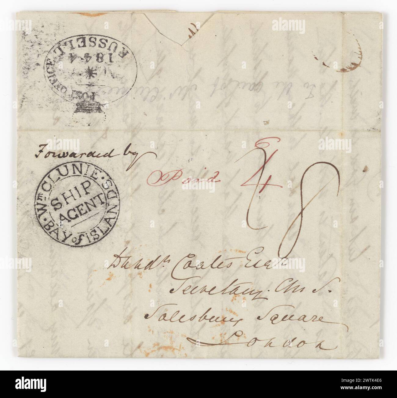 Entire pre-stamp letter Visual and Verbal Communication, letters Stock ...