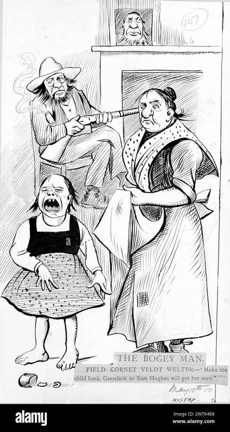 Cartoon - The Bogey Man Rostap (1866-1949 Stock Photo - Alamy