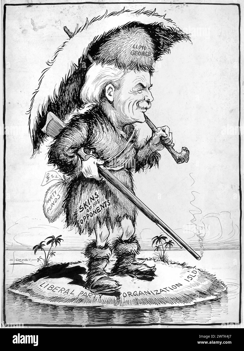 Cartoon - Robinson Crusoe or Not Even a Footprint in Sight Now Arthur ...