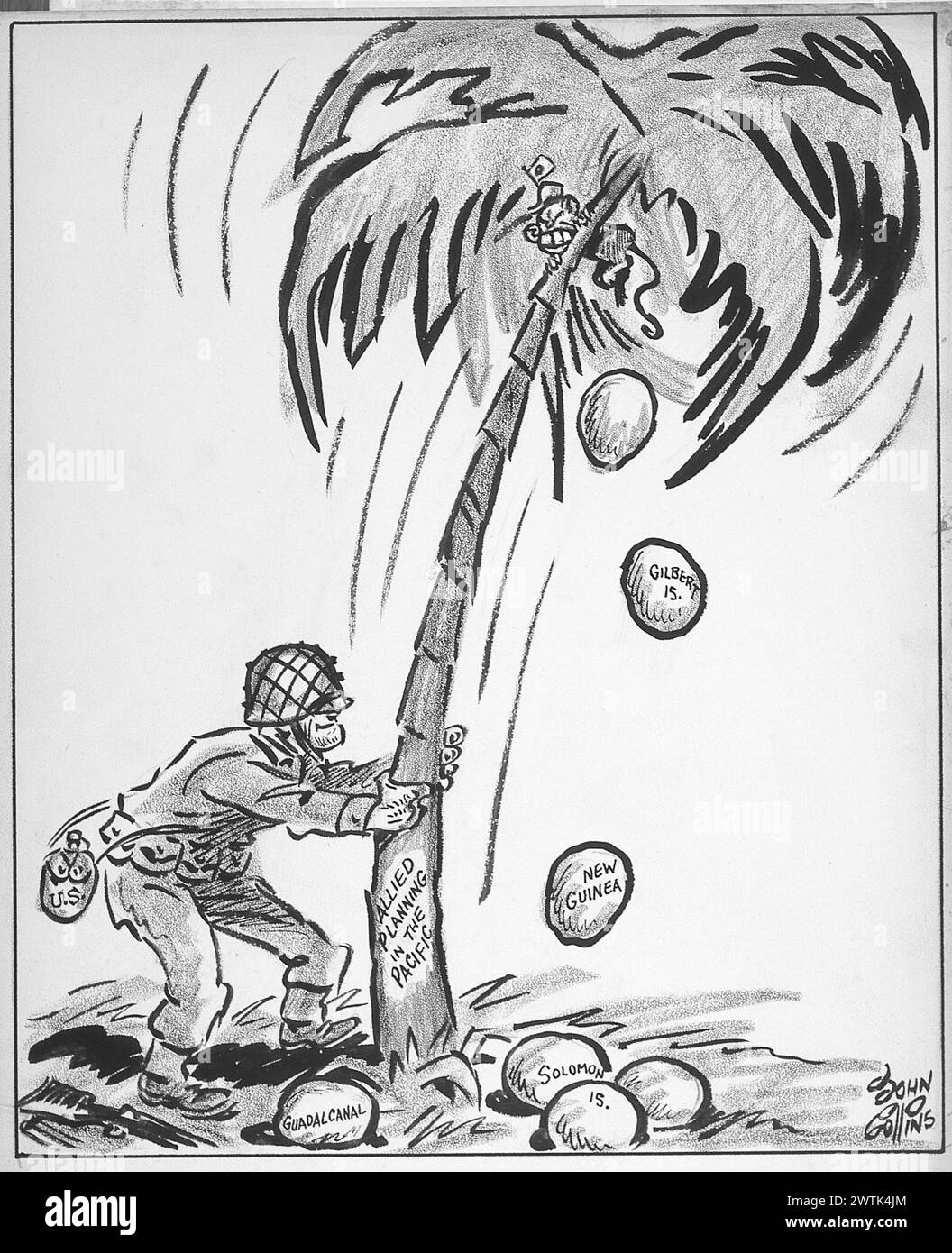Cartoon - The Fruits. John Collins (1917-2007 Stock Photo - Alamy