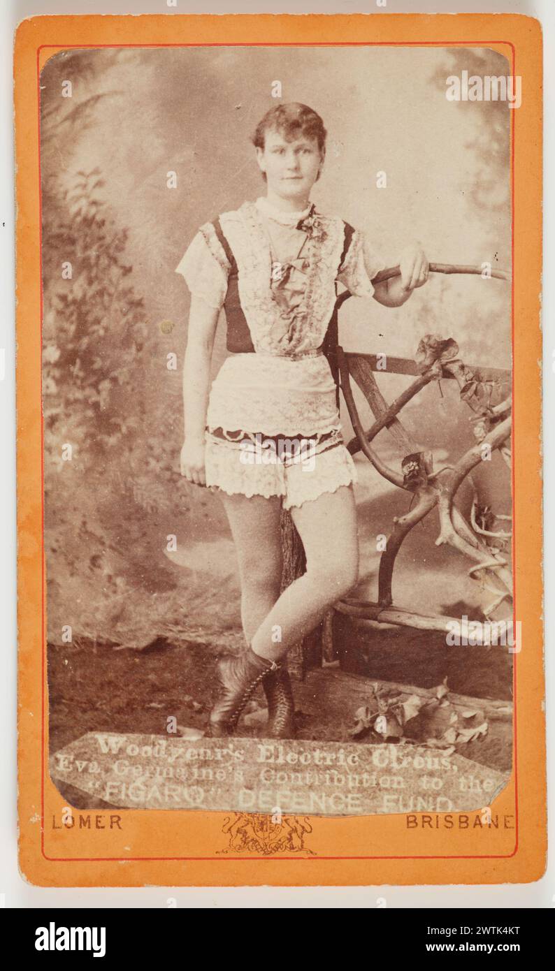 Eva Germaine - contortionist photographic prints, cartes-de-visite ...