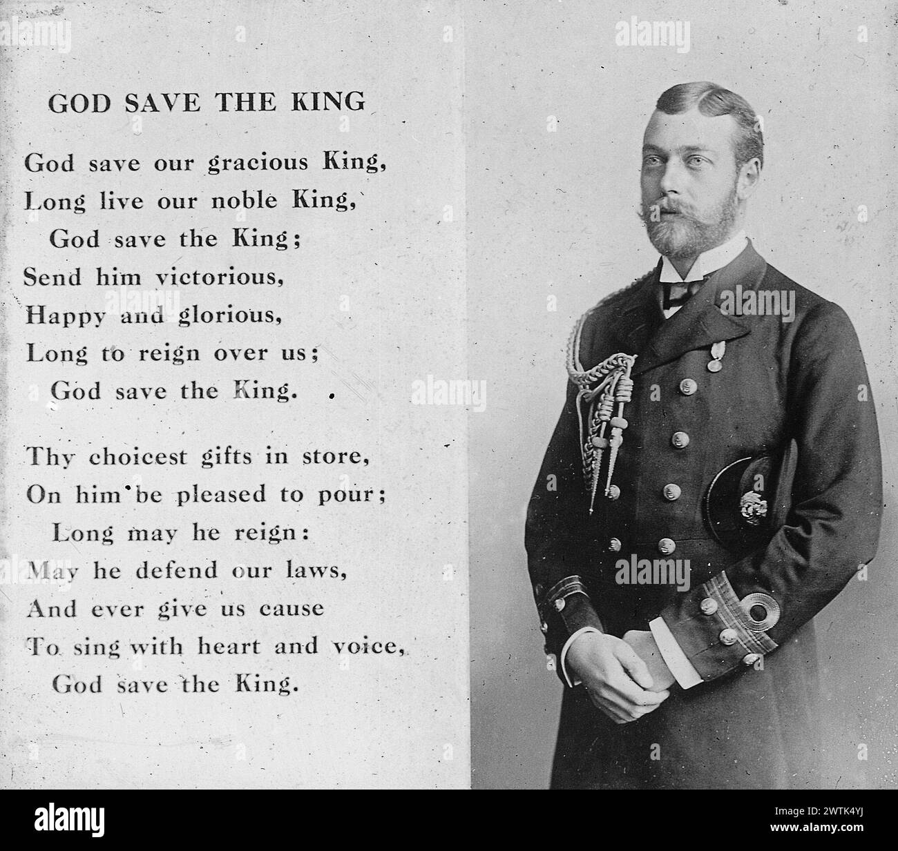 Transparency - King George V, about 1910 Stock Photo - Alamy