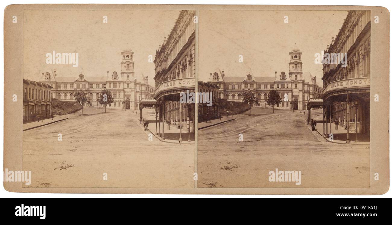 Public Library, Auckland stereoscopic photographs, albumen prints ...