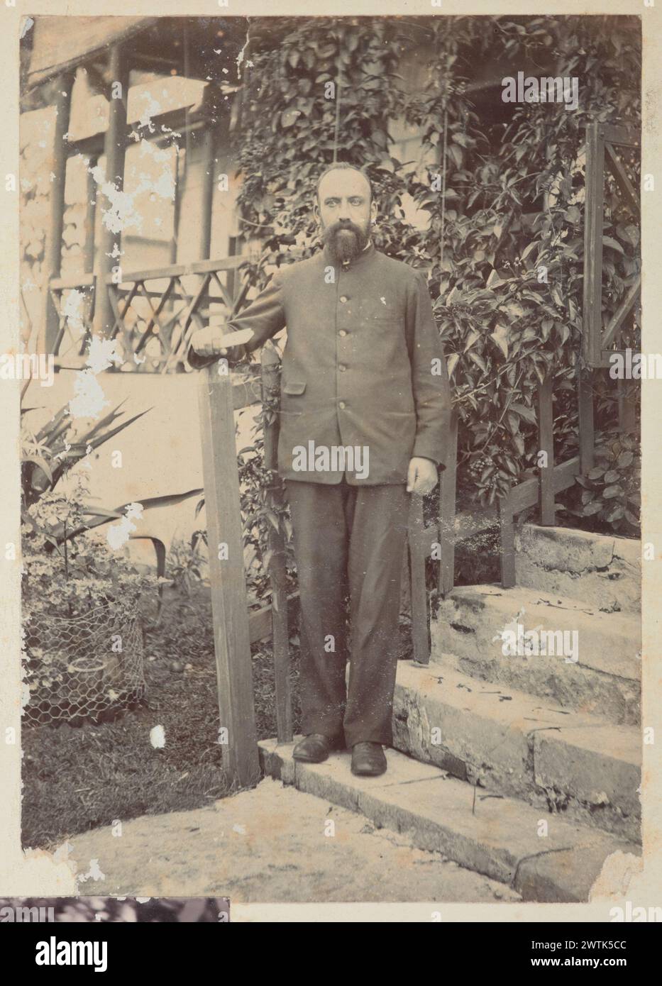 Reverend J.J.K. Hutchin. From the album: Cook Islands portraits, black ...
