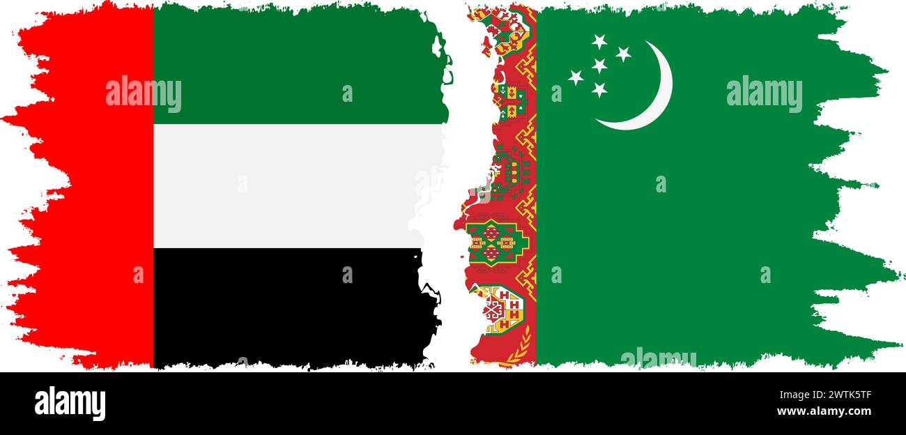 Turkmenistan united arab emirates flag Stock Vector Images - Alamy