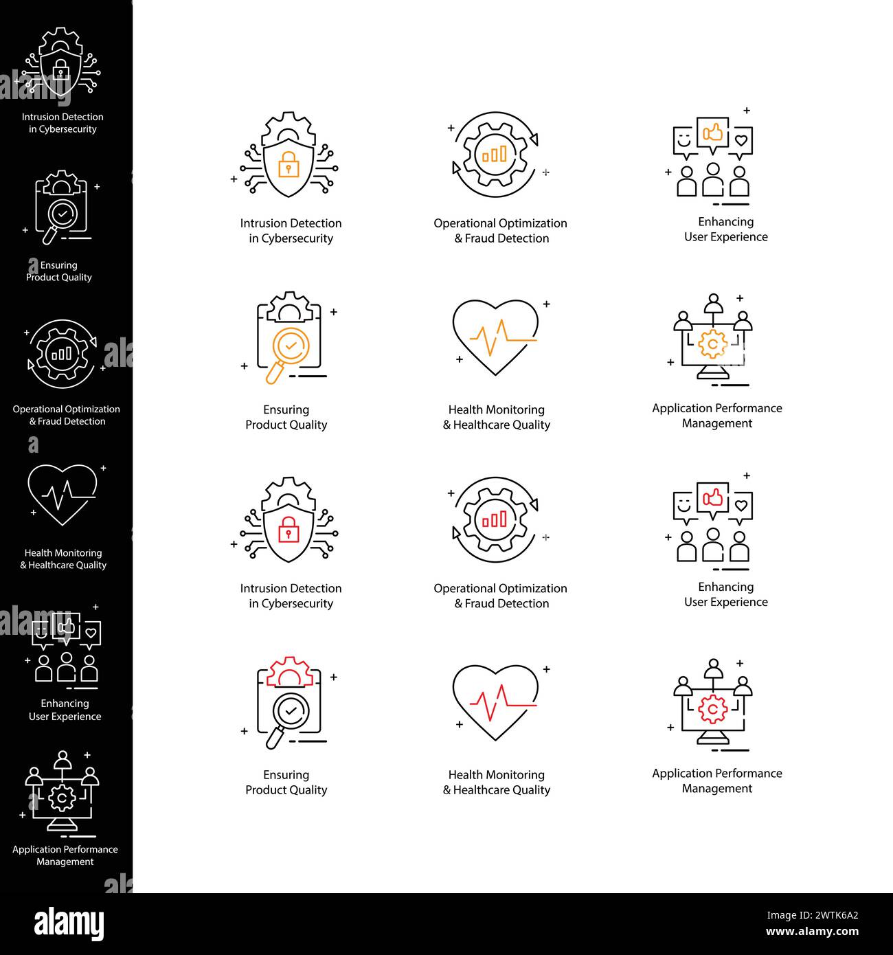 Anomaly Detection Vector Graphic Icon Design Set Visualizing AI ... Anomaly Detection Vector Graphic Icon Design Set Visualizing AI ...