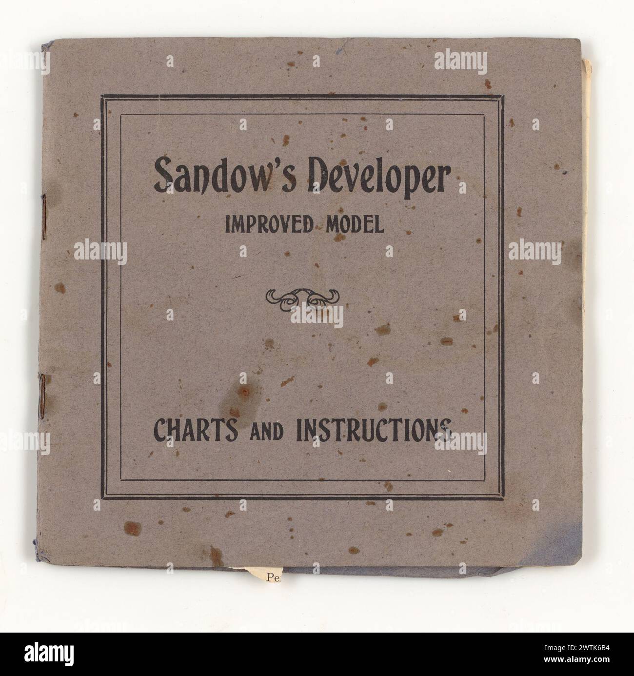 Sandow chest expander accessory - booklet with fold-out charts ...