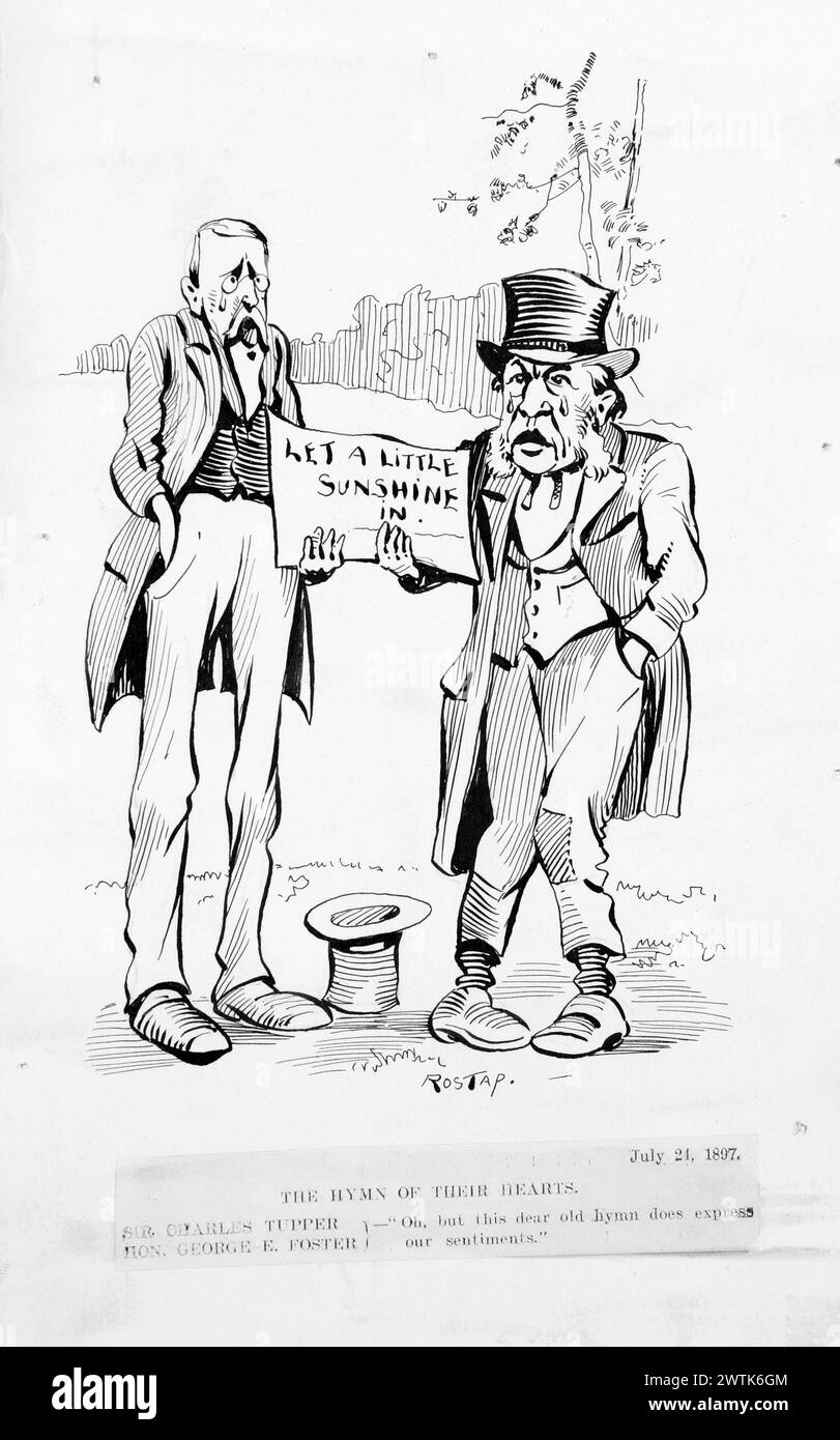Cartoon - The Hymn of their Hearts Rostap (1866-1949 Stock Photo - Alamy