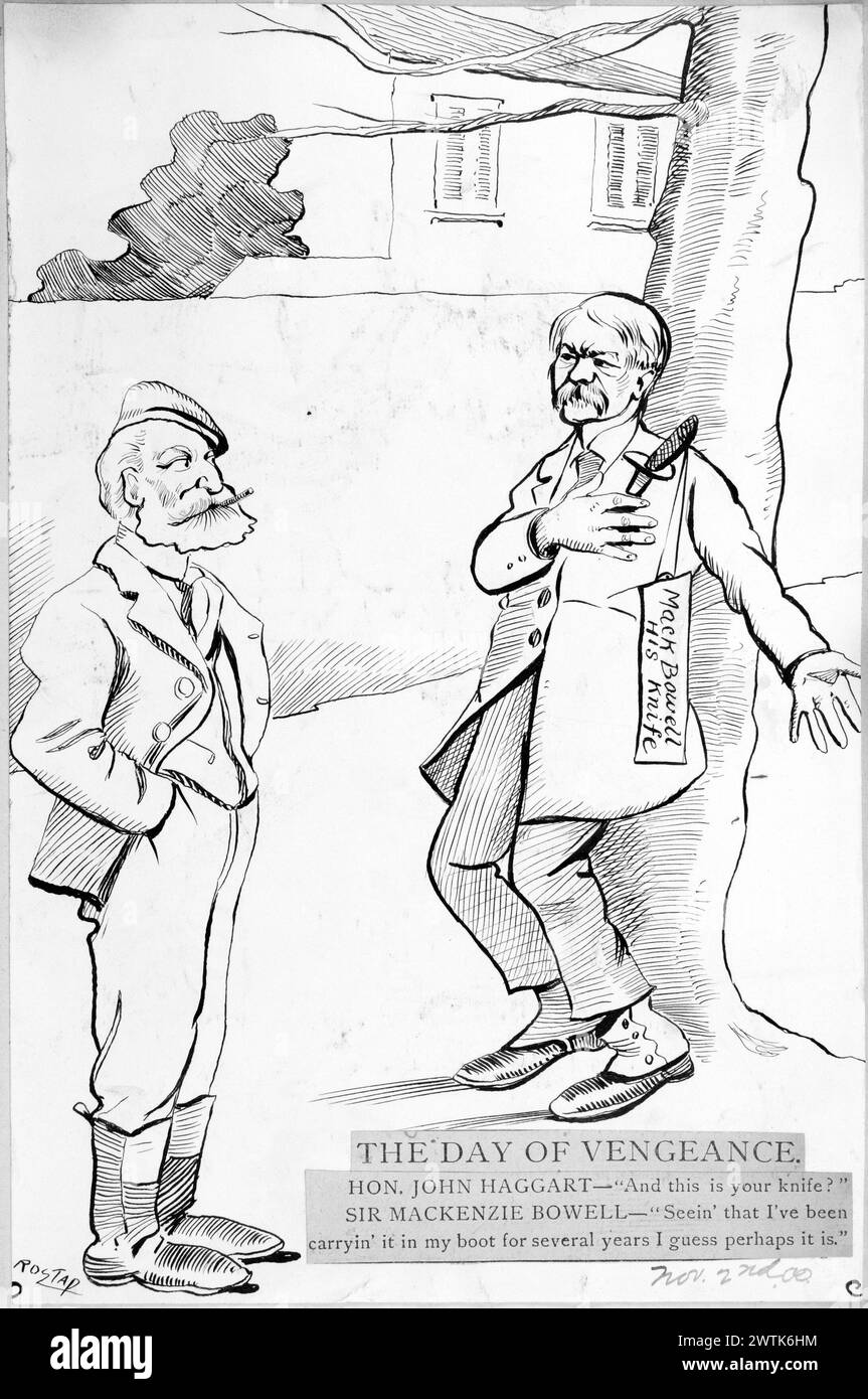 Cartoon - The Day of Vengeance Rostap (1866-1949 Stock Photo - Alamy