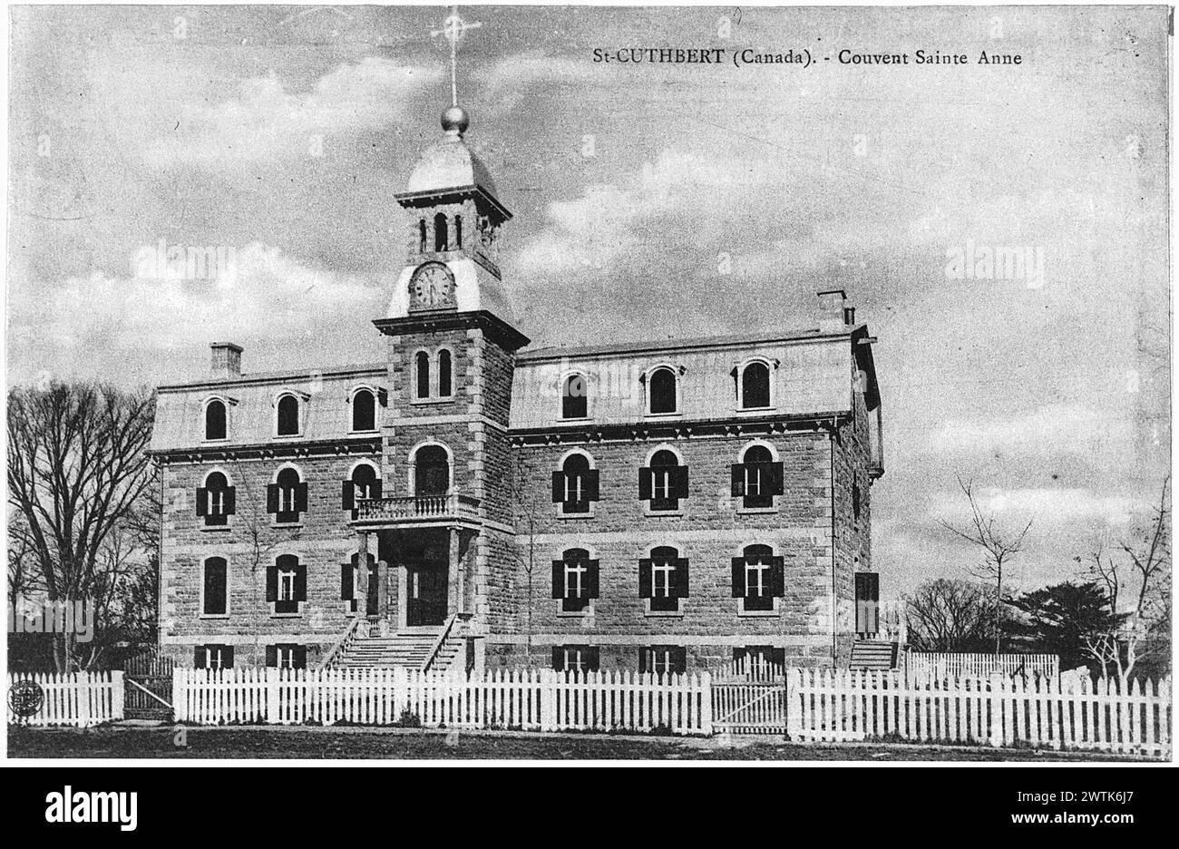 Collotype - Ste. Anne Convent, St. Cuthbert, QC, about 1910 Stock Photo ...