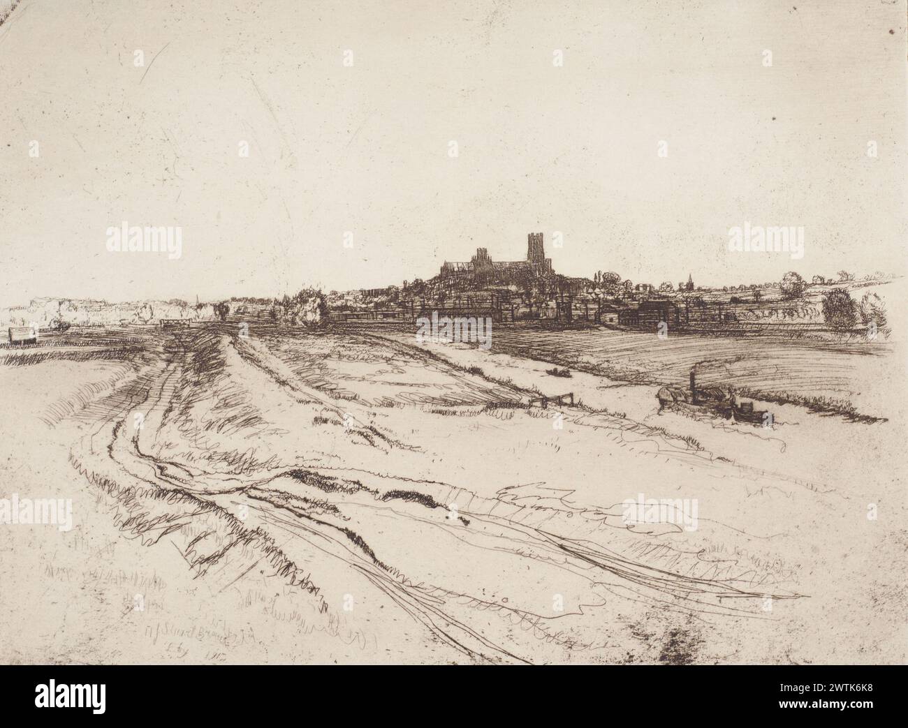 The Isle of Ely prints, etchings, works on paper Stock Photo - Alamy